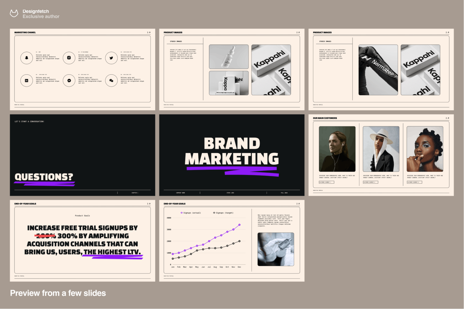 4033 时尚创意品牌营销策划案落地广告设计作品集Keynote模板 Brand & Marketing template@GOOODME.COM _ 果觅网（gooodme）